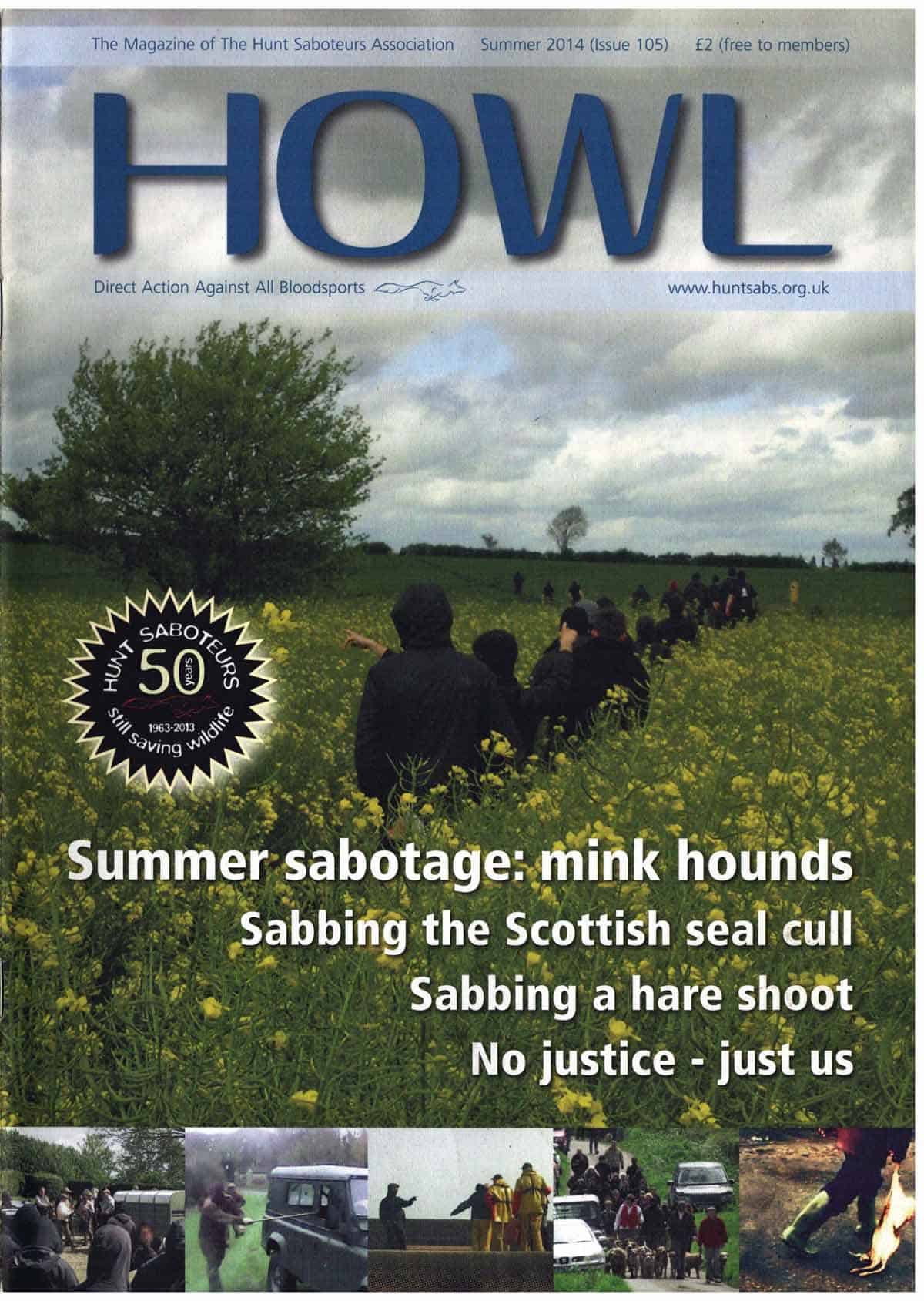 HOWL 105 Summer 2014 - Hunt Saboteurs Association